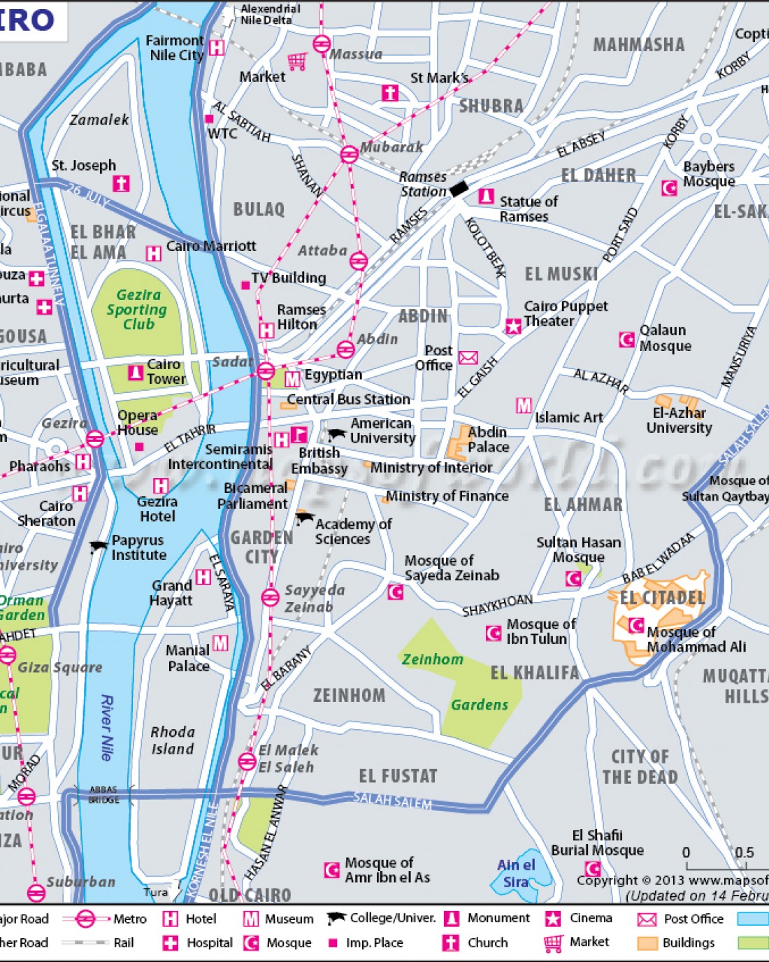 Cairo city map